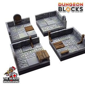 Dungeon Blocks 40pc Starter Room - Dungeon Theme - No Clips or Magnets ...