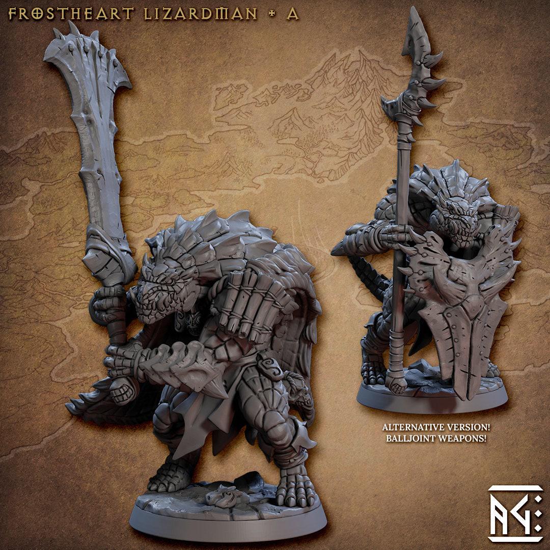 Frostheart Lizardmen - Artisan Guild | Dnd Miniature | Lizard | Monster ...