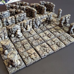 MAGNETIC Dnd Terrain - Dragonlock Cavern Tiles 61pc Starter Set - 1 ...
