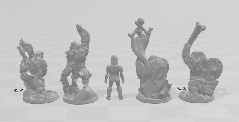 4 Orc Warriors Dnd Mini Set - Arbiter Minitatures - | Dnd | Goblinoid ...