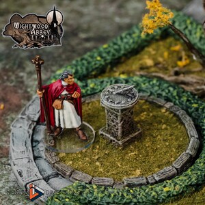 Wightwood Abbey Cloister Gardens Miniature Building - Dnd, Wargaming ...