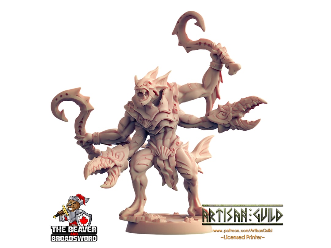 Sahuagin Warrior C Dnd Mini Artisan Guild Fish Fighter Kuo-toa ...