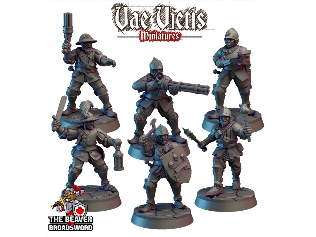 6 City Watch Guardsman Mini Set - Vae Victis | Unit | Fighter | Paladin ...