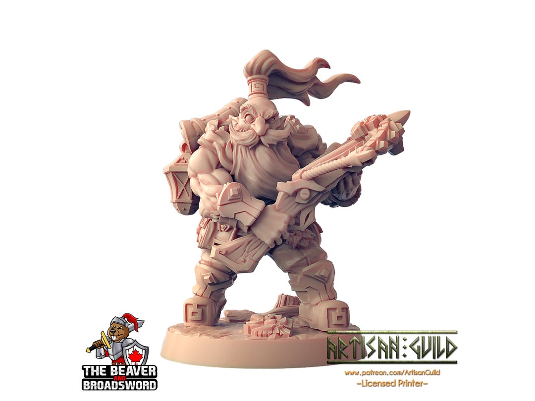 Dwarven Oathbreaker B Dnd Mini Artisan Guild Dwarf Fighter Male Ranger Artificer Pathfinder ...