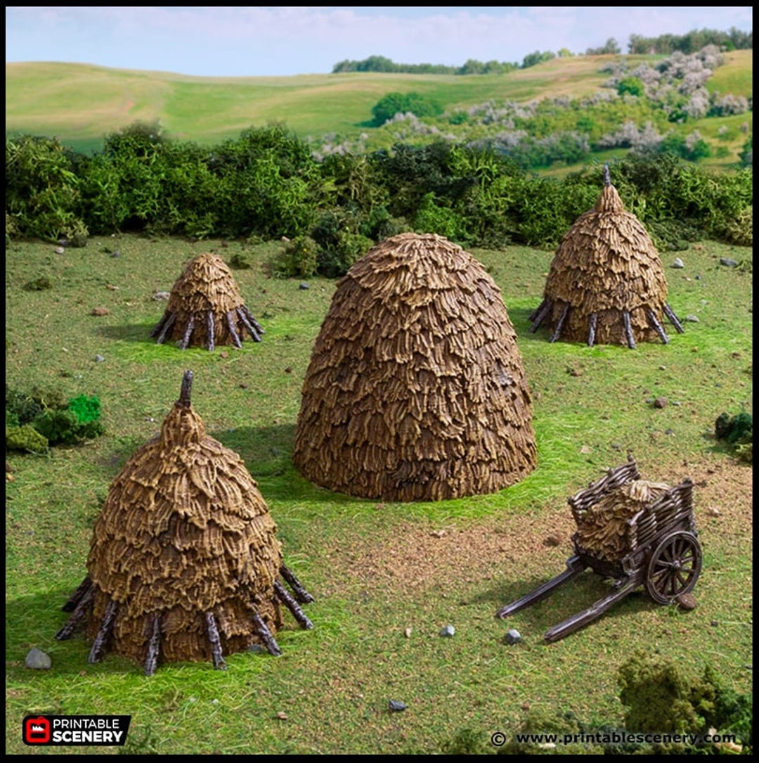 Haystacks - King and Country, Dnd, Pathfinder, 15mm, 28mm, 32mm ...