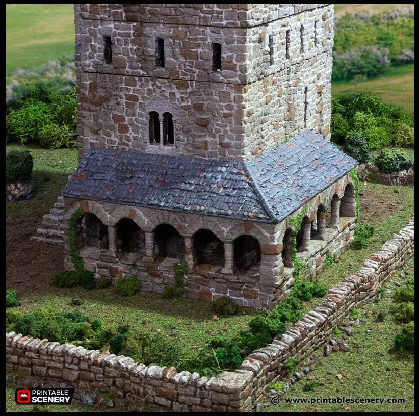 Norman Stone Fort - King and Country, Dnd, Pathfinder, 15mm, 28mm, 32mm ...