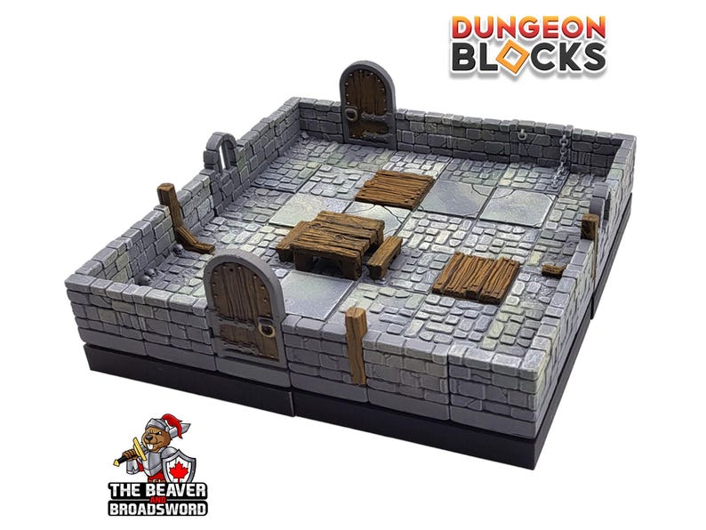 Dungeon Blocks 40pc Starter Room - Dungeon Theme - No Clips or Magnets ...