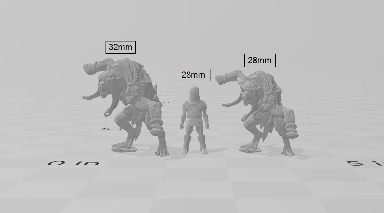 Sandfang Brutes 28/32mm Mini Set - Artisan Guild | Animal | Rat | Ogre ...