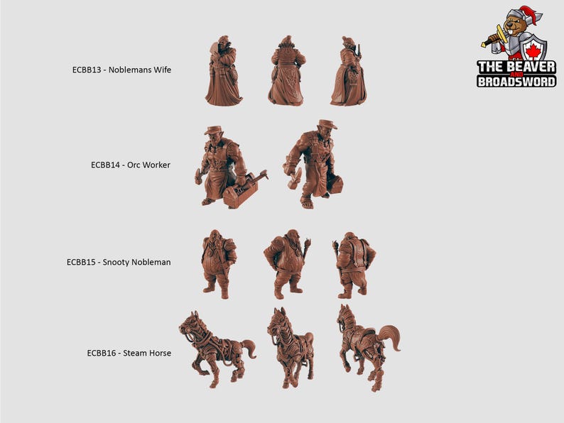 The Clockwork Adventures 23 Mini Set - Ec3d | Dnd | Steampunk ...