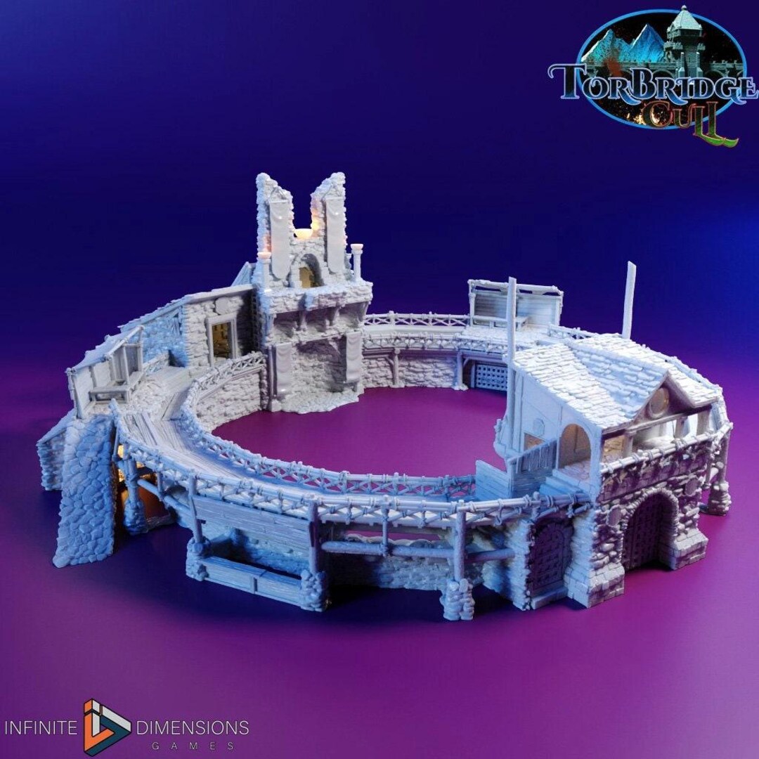 The Fighting Pits Miniature Building Set - Dnd, Wargaming, Model Train ...