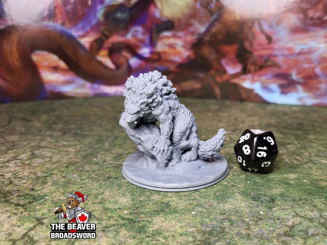 Winter Wolf - DND Mini - EC3D Wintertide, Winter Miniature | Frost ...
