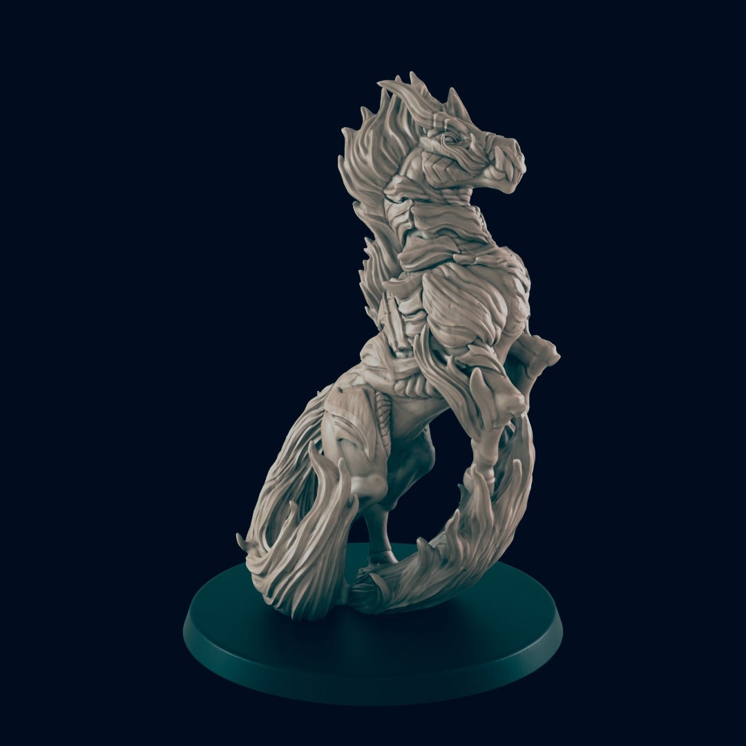 Nightmare - EC3D, Dnd Miniature | Horse | Monster | 5E | Undead | 28mm ...