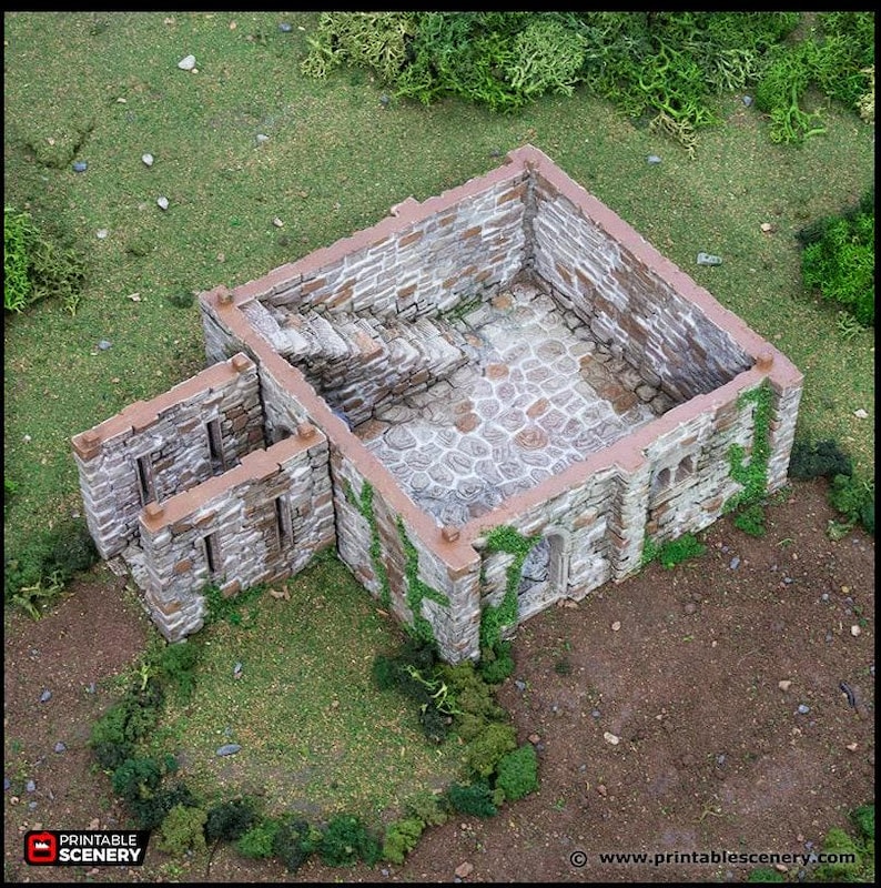 Norman Square Keep - King and Country, Dnd, Pathfinder, 15mm, 28mm ...