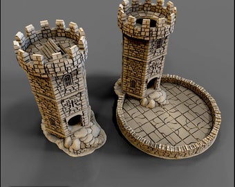 Round Tower With Turret 15mm 28mm 32mm Winterdale Clorehaven Goblin ...