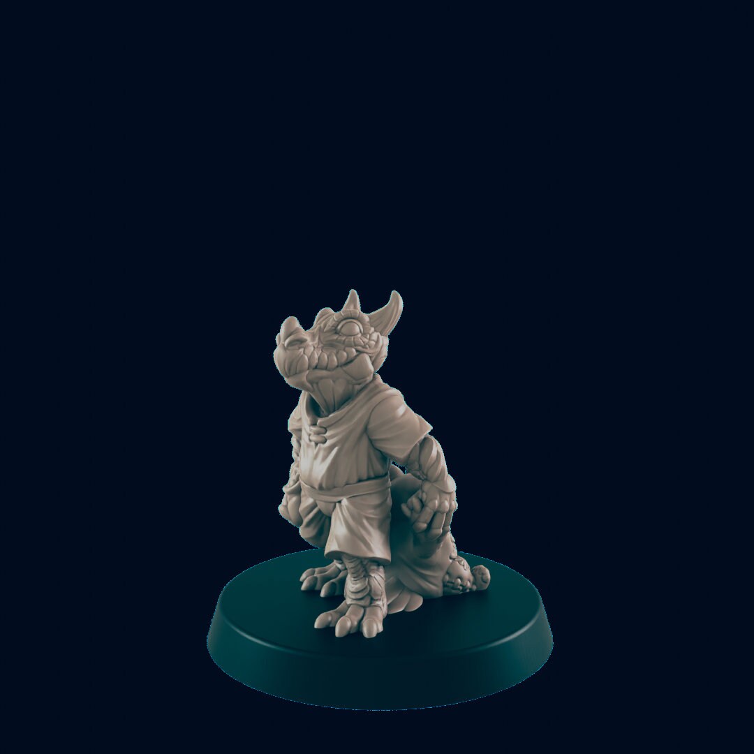 Dragonborn Youngling - EC3D | Dnd | Dragonborn | Villager Minis | Child ...