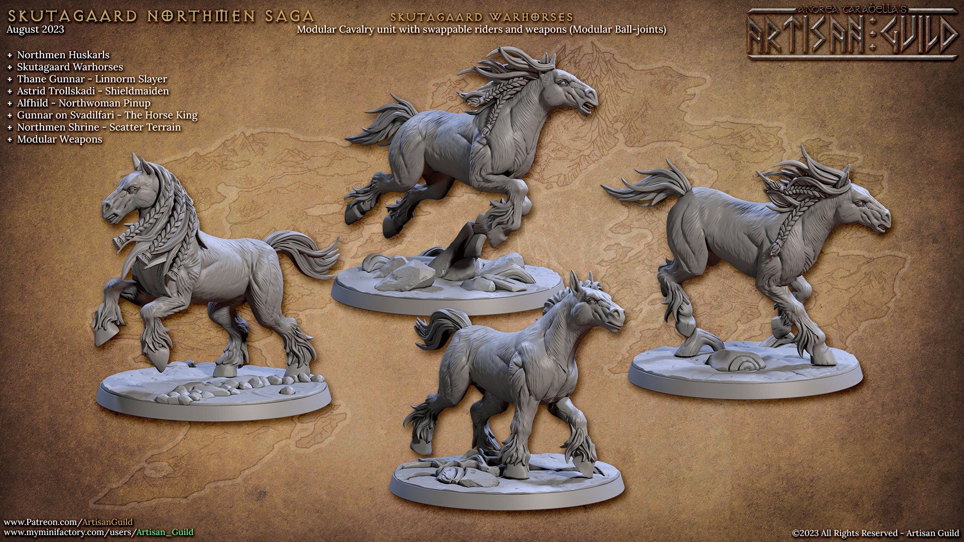 28 Viking Mini Set 1 - Artisan Guild Dnd and Wargaming Miniature ...