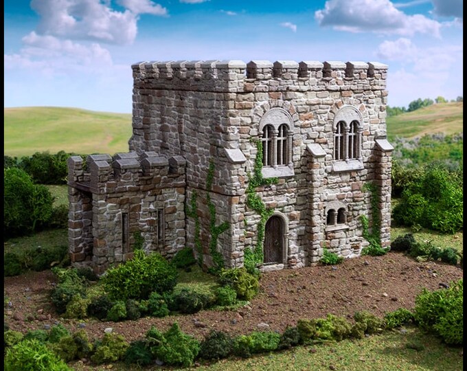 Norman Stone Fort Walls King and Country Printable Scenery Terrain ...