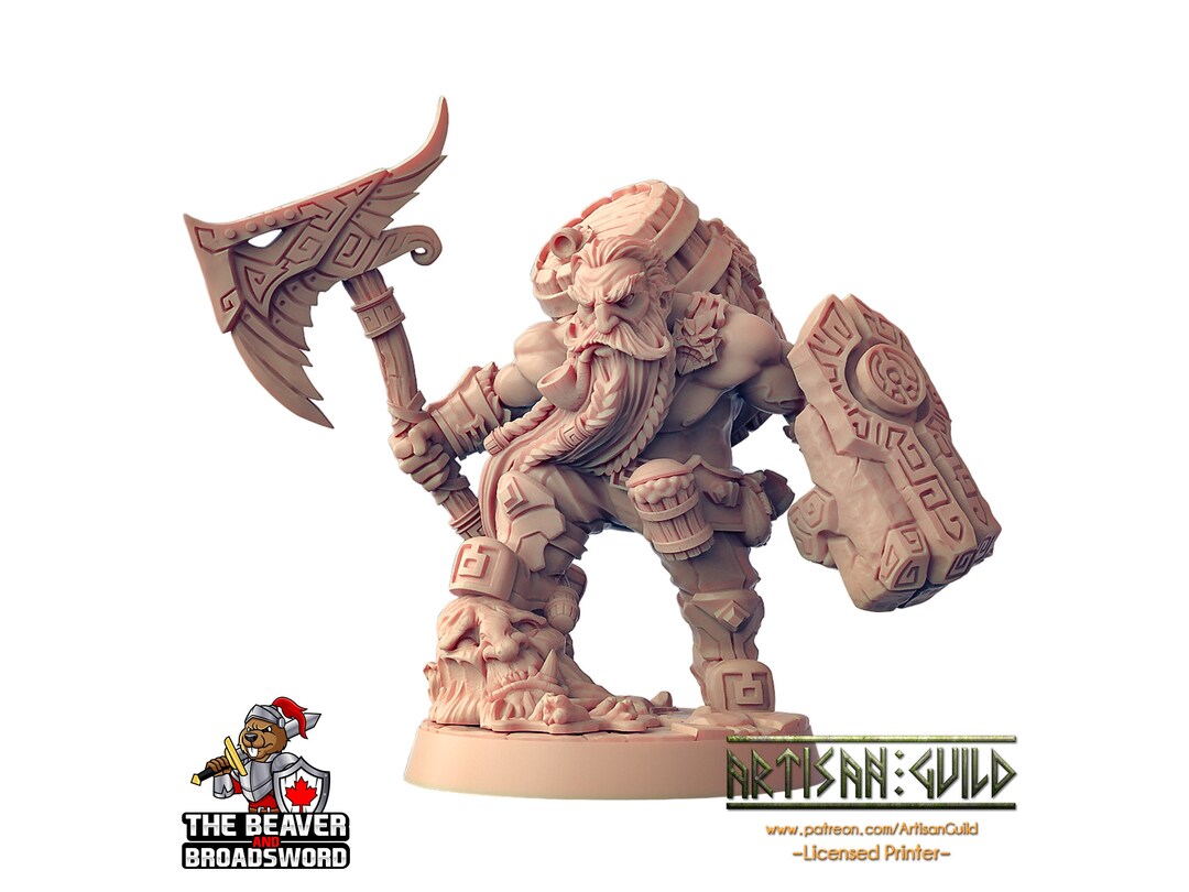 Gino Brewmaster Dnd Mini - Artisan Guild | Dwarf | Fighter | Male ...