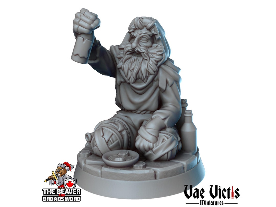 Legless Beggar Dnd Mini - Vae Victis | Townsfolk | Poor | Villager ...