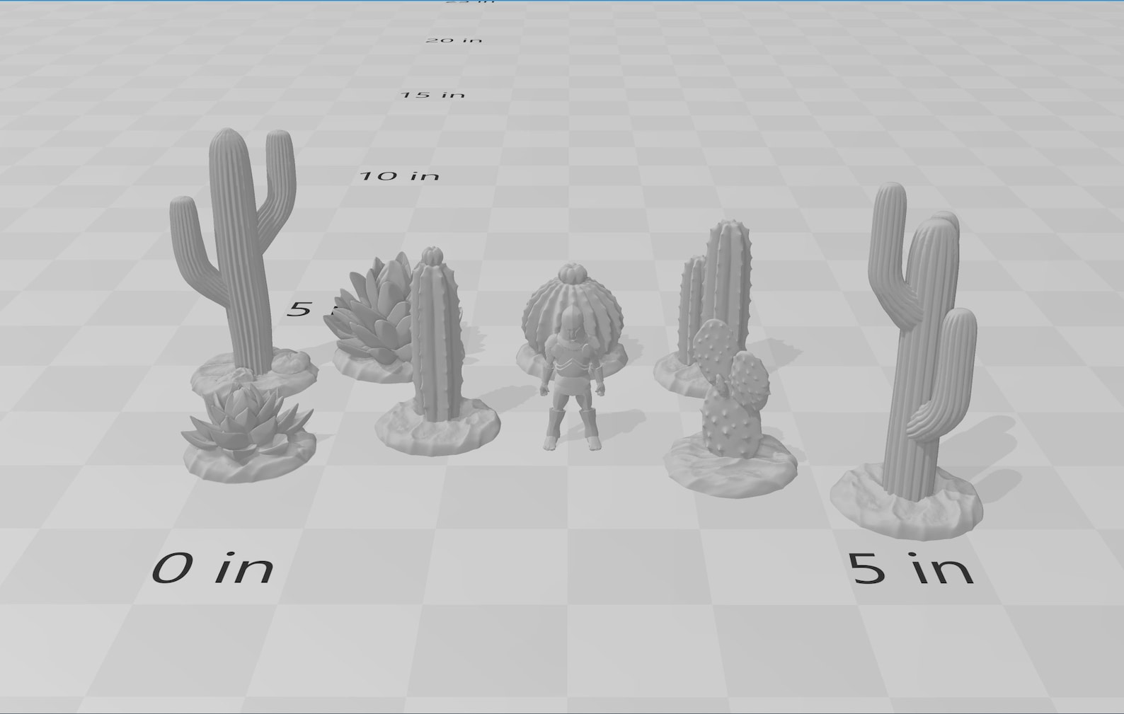 Desert Plants and Cactii - 28mm DND Terrain, EC3D Scorching Sand ...