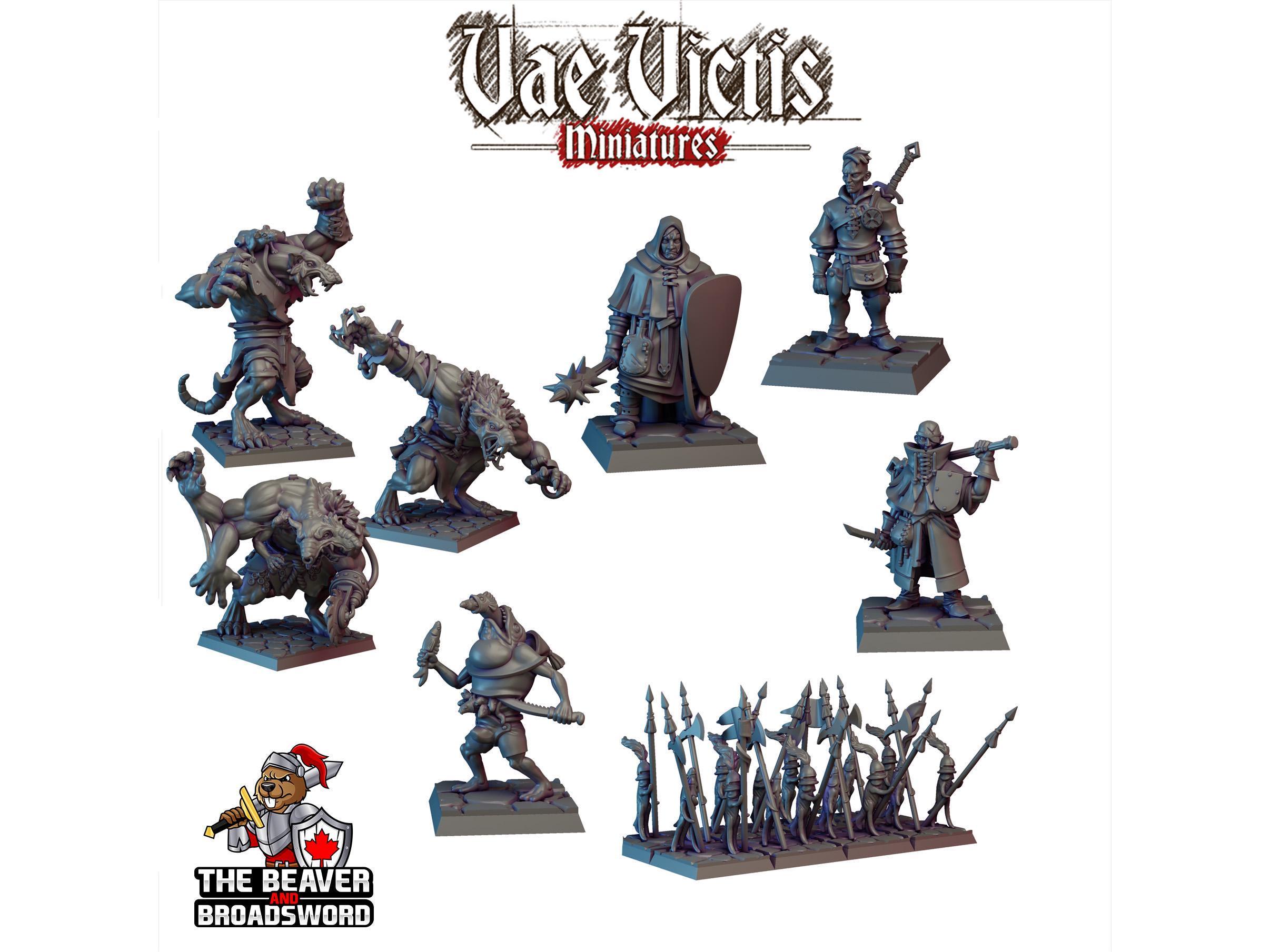 Rat Giants Complete Mini Set- Monster, Mutant - Dnd, Fantasy, High ...