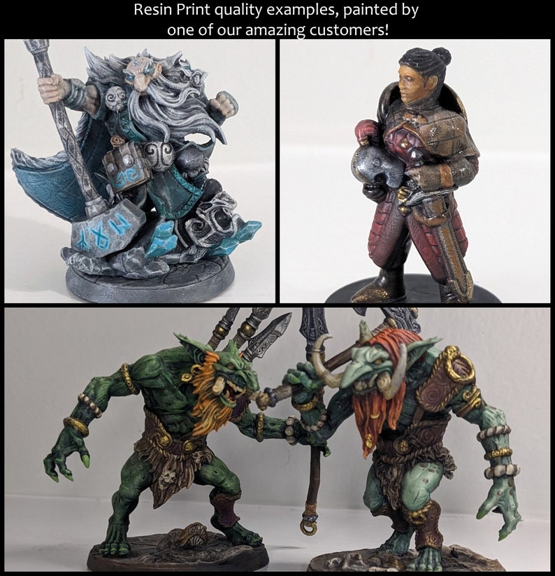 Human Male Monk | Premium Resin Miniature for Tabletop Gaming, Dnd ...