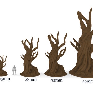 5 Winterdale Gnarly Trees Pack - Printable Scenery | Dnd Forest | Tree ...