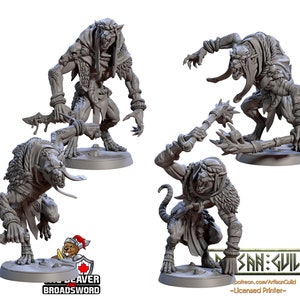 Sandfang Ratkin Complete 28/32mm Mini Set- Artisan Guild | Animal | Rat ...
