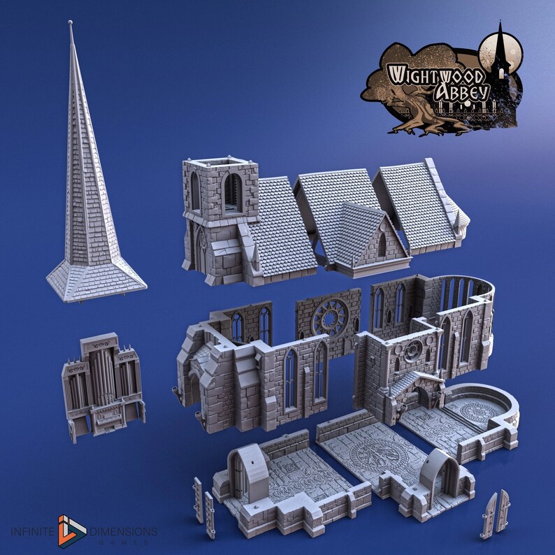 Chapel - Whitewood Abbey Set | Church | Diorama | Dnd | Wargaming ...