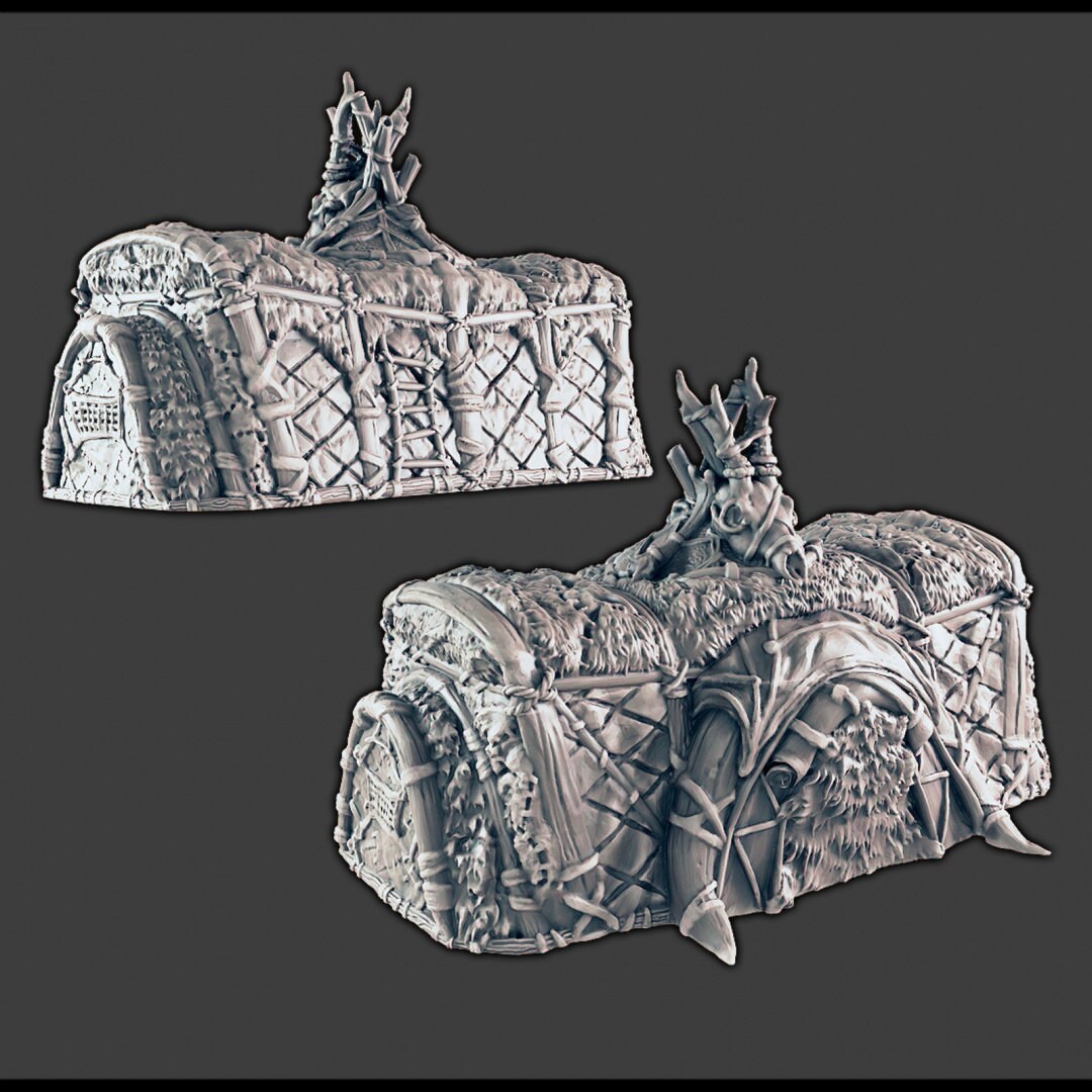 Ice Tribe Hut - Chieftain - DND Terrain - EC3D Wilds of Wintertide ...
