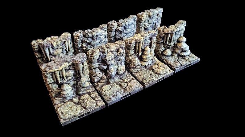 Magnetic Dungeon Tiles Starter Set Cave Theme Hand Painted - Etsy