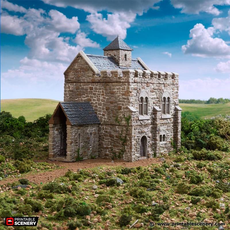 Norman Stone Keep - King and Country, Dnd, Pathfinder, 15mm, 28mm, 32mm ...