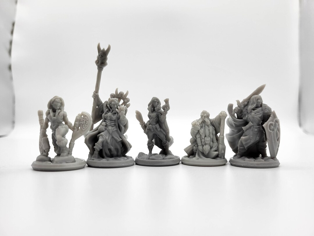Dnd Miniature Party Set 2 28mm Adventuring Group Warlock Rogue Fighter ... Dnd Miniature Party Set 2 28mm Adventuring Group Warlock Rogue Fighter ...