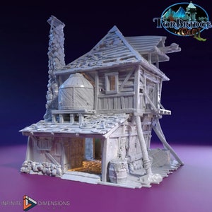 The Brewery Miniature Building - Dnd, Wargaming, Model Train | Terrain ...