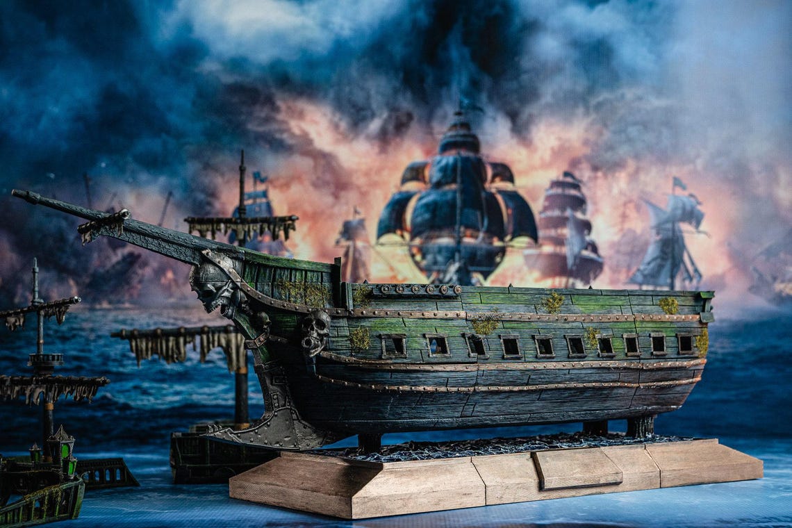 Pirate Ship - Pirates Vs. Sailors Nightmare at Sea - Dnd, Wargaming ...