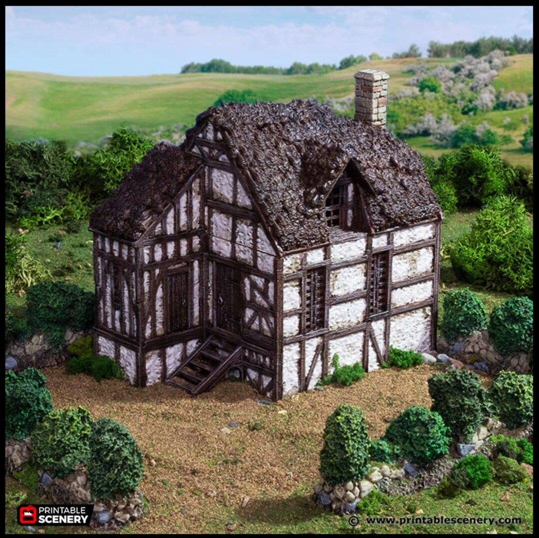 Wattle and Daub Barlyway Cottage - King and Country, Dnd Medieval ...