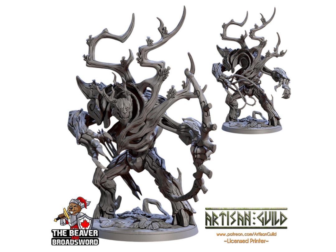Barkwraith Primordial A, Ent, Monster, Fey, Dryad, Dnd, Elven- High ...