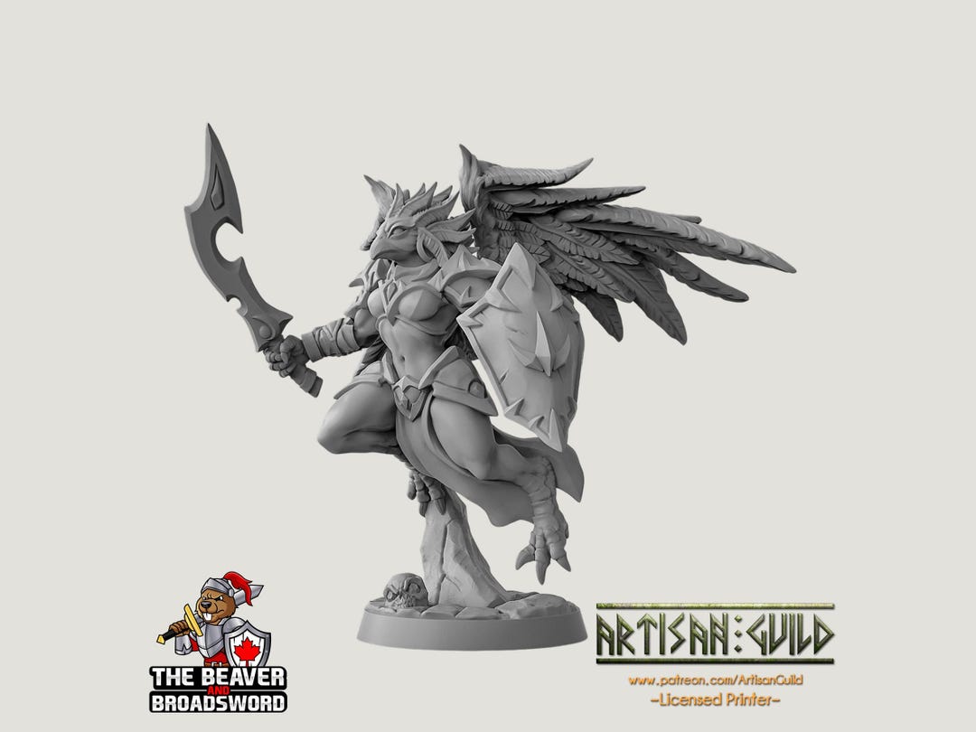 Aarakocra C Paladin Cleric Fighter Premium Dnd Mini - High Quality ...