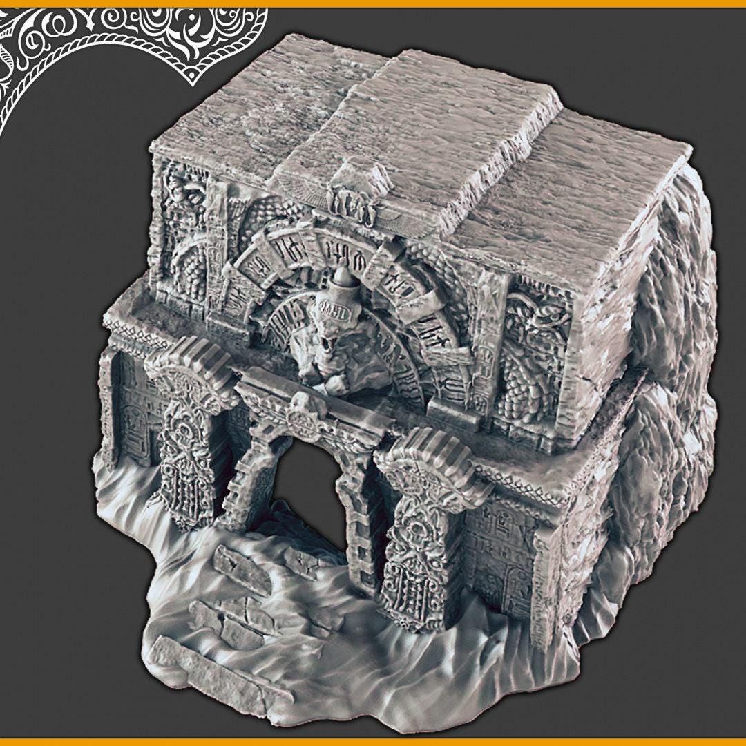 Desert Tomb - DND and Wargaming Terrain, EC3D - Desert Miniatures ...