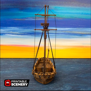 The Sloop - the Lost Ships, Dnd 5E, Pathfinder 2E 15mm, 28mm, 32mm ...