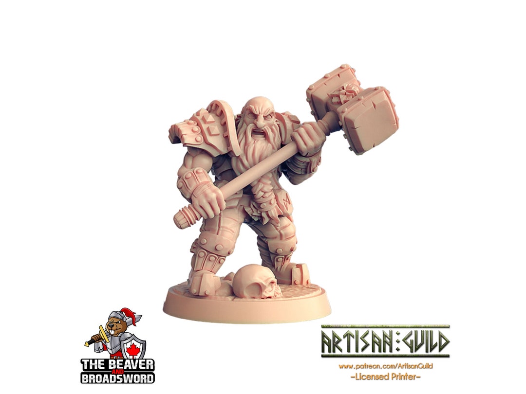 Two Handed Hammer Dwarven Defender - Artisan Guild | Dnd | Fighter | Barbarian | Dwarf | Cleric ...