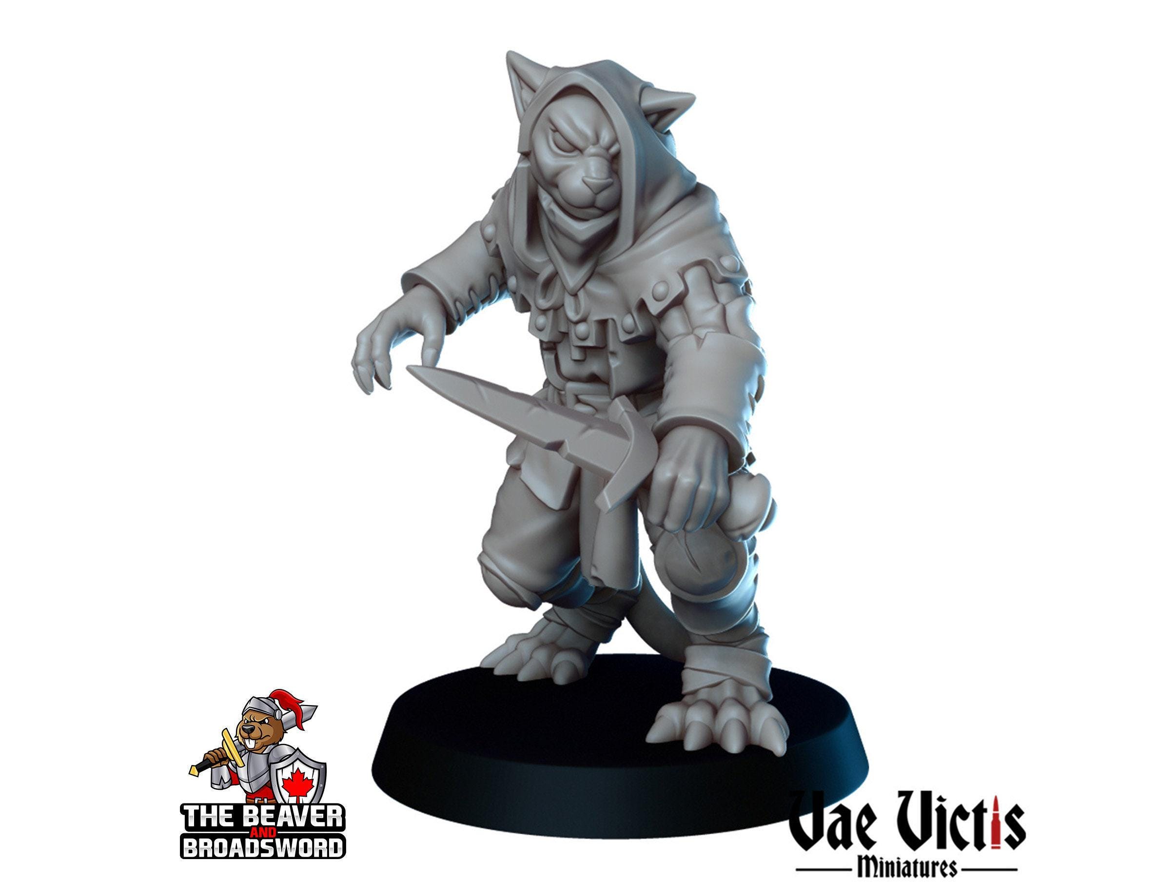 The Bandit Ambush Dnd Mini Set - Vae Victis | Elf | Tabaxi | Ogre ...