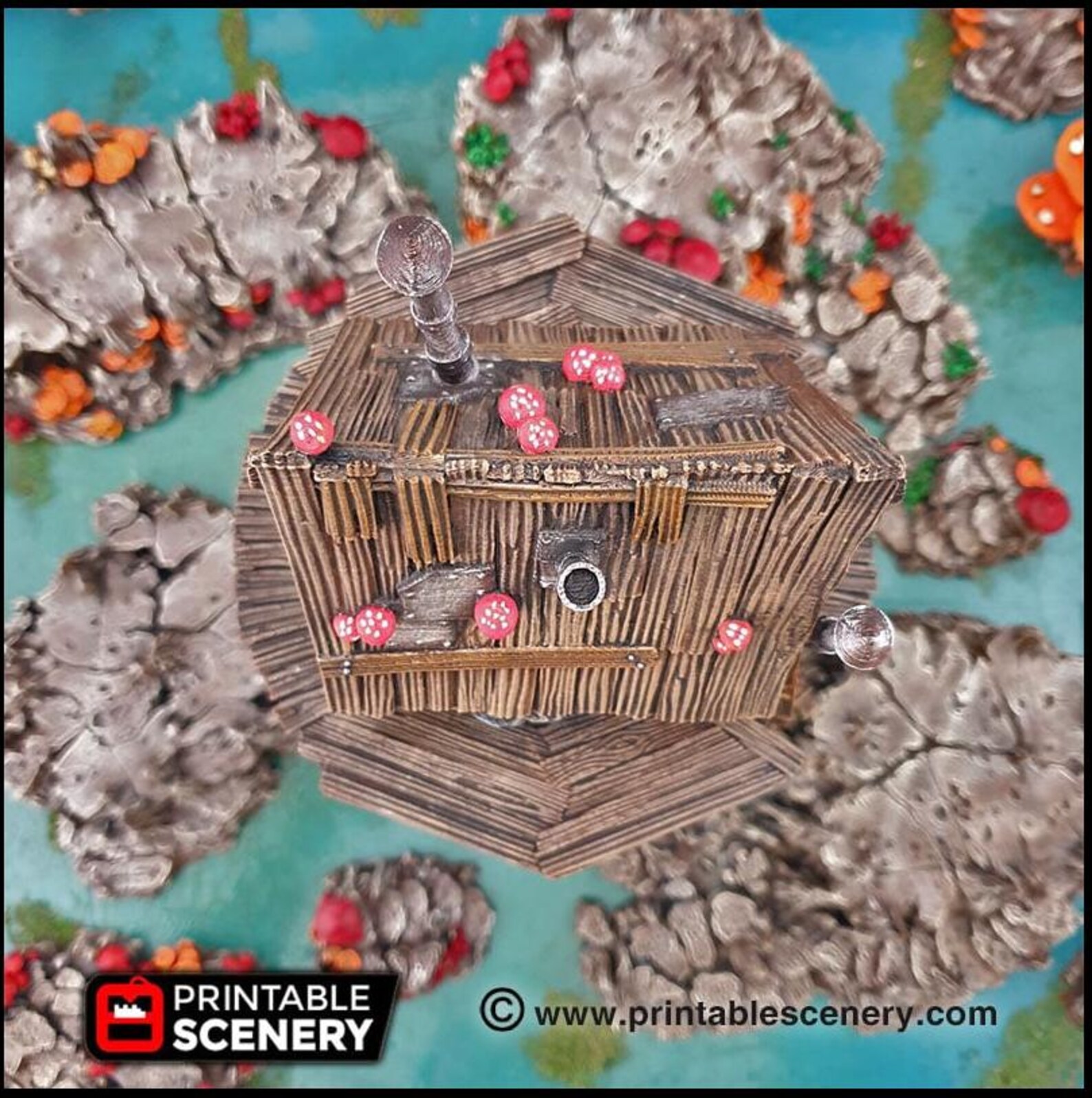 Shanty Tower - Printable Scenery | Dnd | Goblin Grotto | Swamp ...