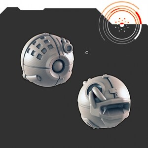 Sci-fi Bots and Drones Mini Set - EC3D | Legion | Cyberpunk ...