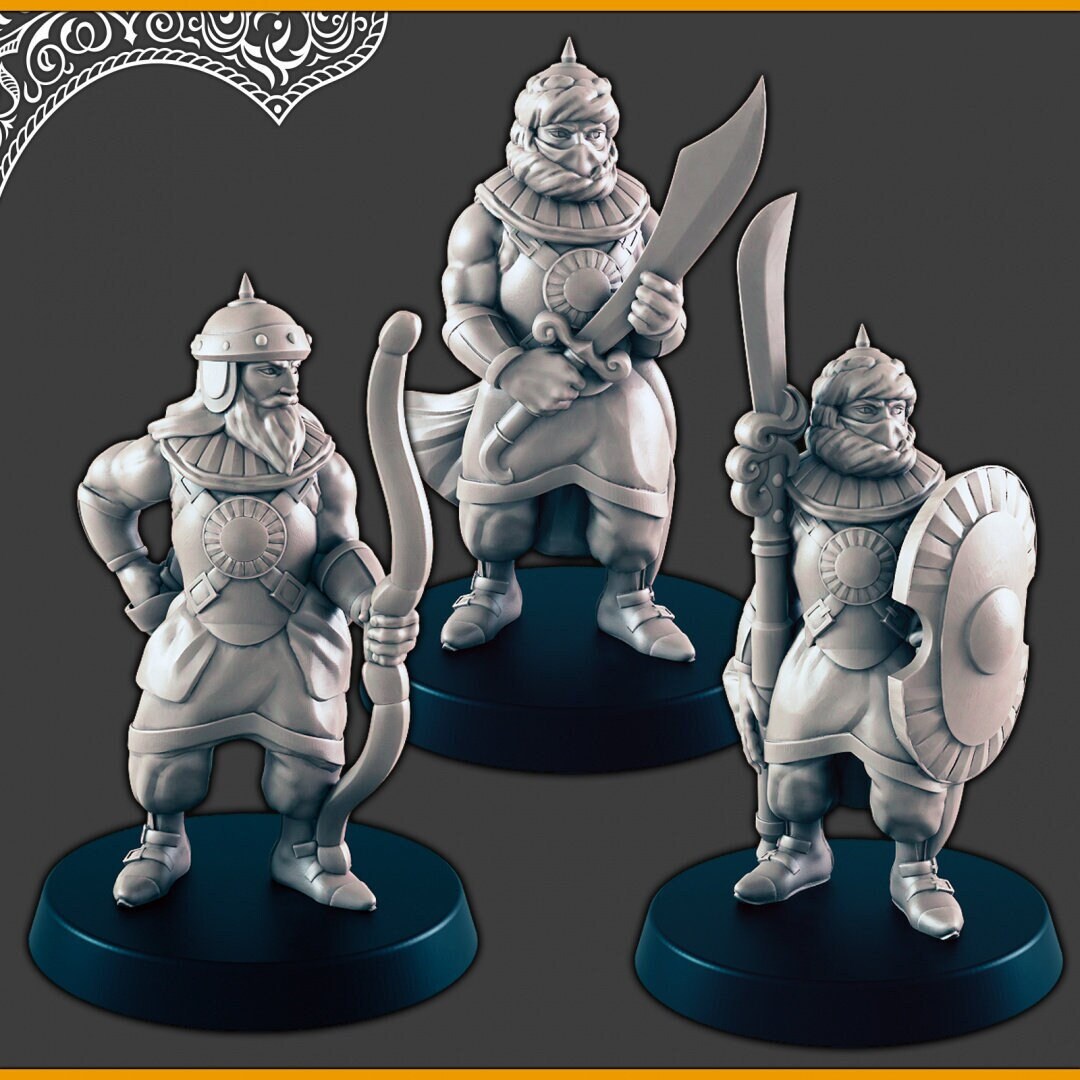 Desert Palace Guards - DND Mini - EC3D Scorching Sands, Desert ...