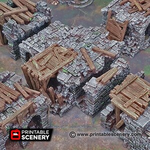 Ruined Bridge Spans - Shadowfey Ruins, Dnd, Pathfinder, 15mm, 28mm ...