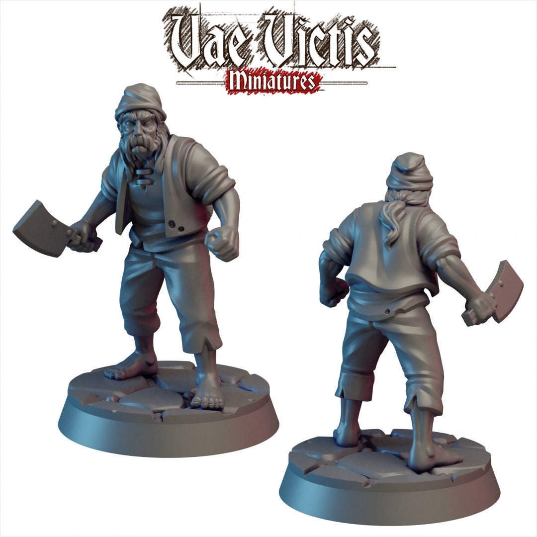 Disgruntled Villager 28/32mm Mini - Vae Victis | Dnd | Sorcerer ...