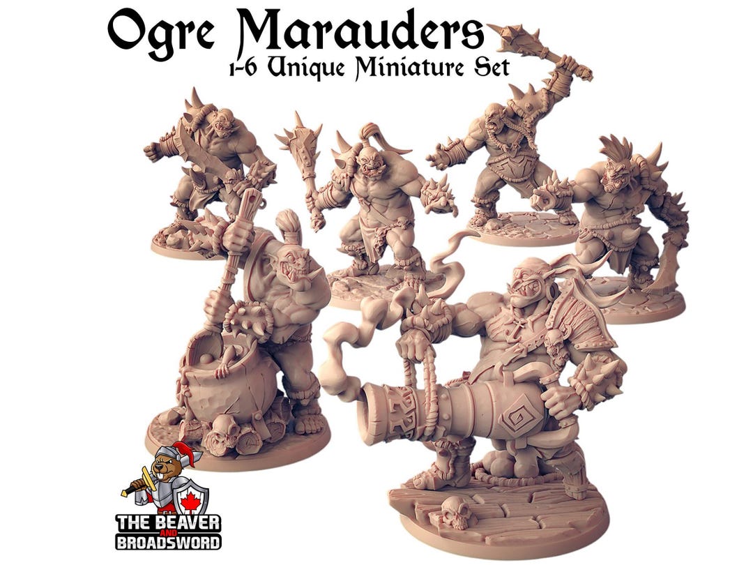 Ogre Marauders 1-6 Mini Bundle - Artisan Guild | Dnd | Fighter ...