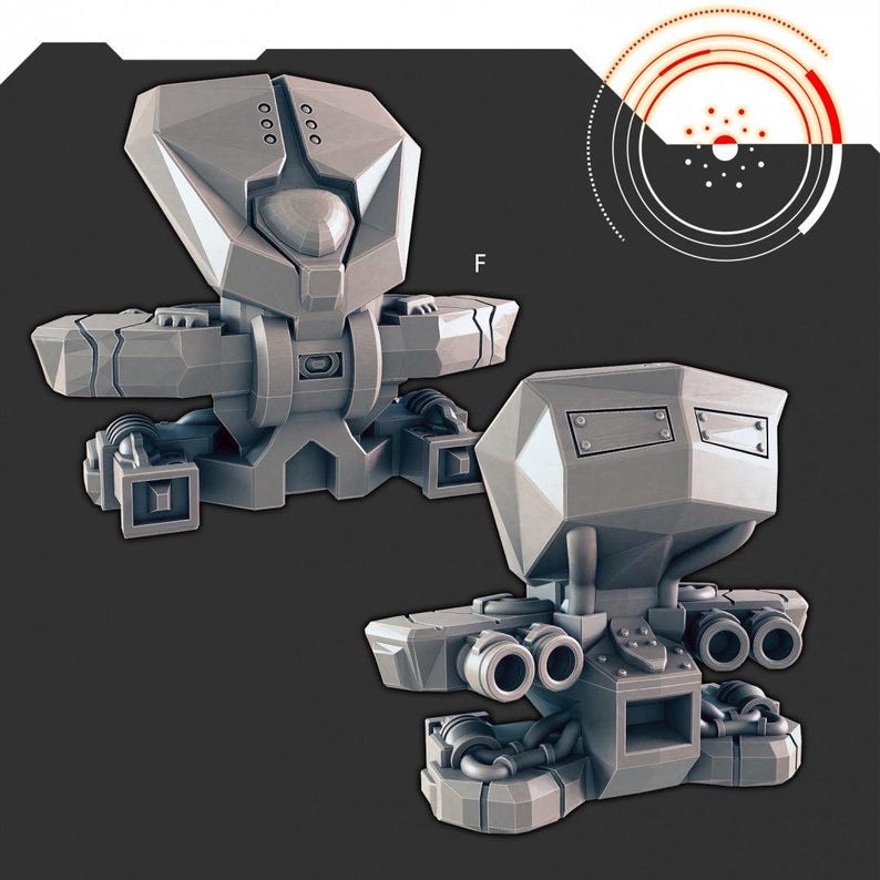 Sci-fi Bots and Drones Mini Set - EC3D | Legion | Cyberpunk ...