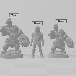 Dwarven Defenders 6 Mini Set - Artisan Guild | Dnd | Fighter | Barbarian | Dwarf | Cleric ...